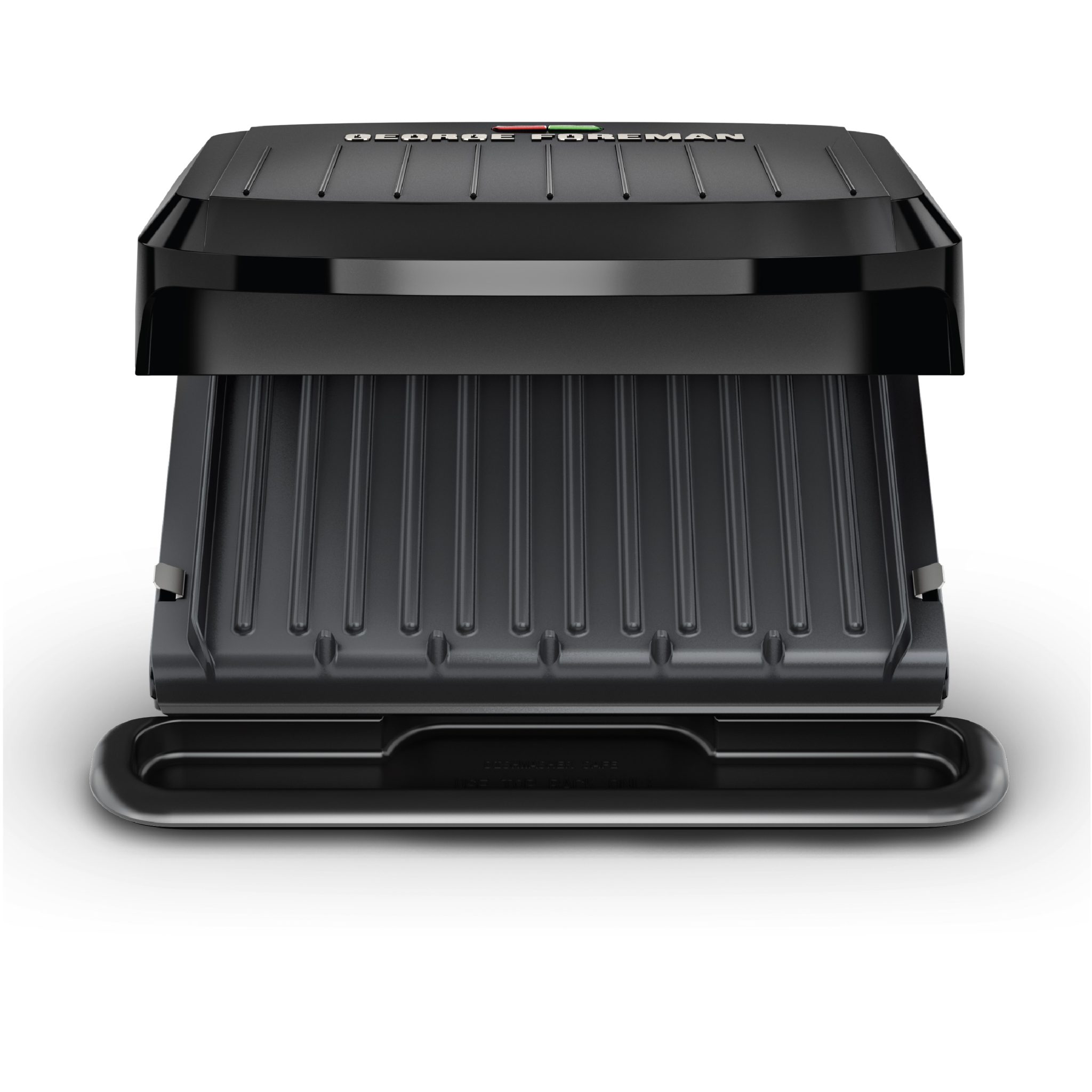 4-Serving Removable Plate & Panini Grill – Black – George Foreman Cooking