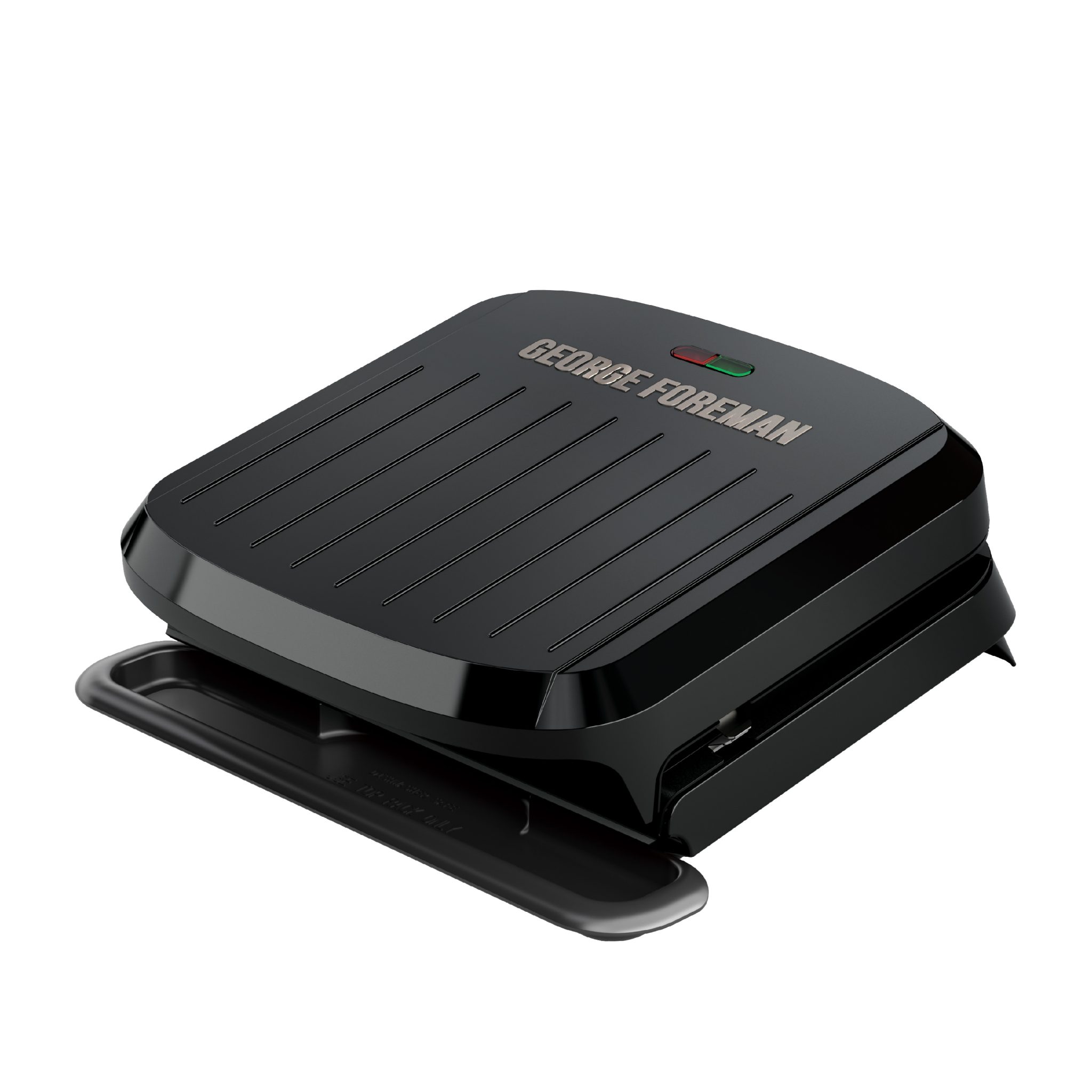 4-Serving Removable Plate & Panini Grill – Black – George Foreman Cooking